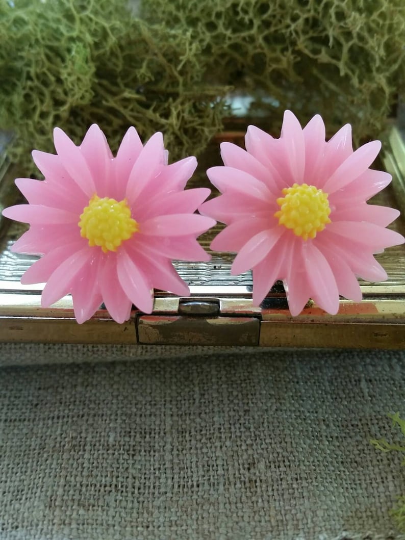 Large Bridal Plugs Prom Plugs Flower Plugs Bright Pink - Etsy