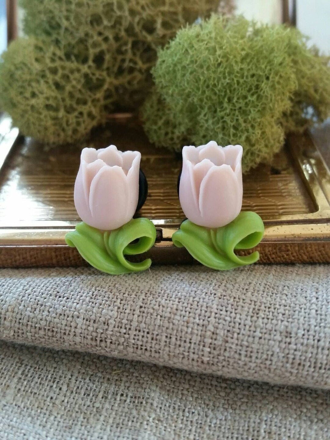 Antique Pink Flower Plugs, Antique Pink Wedding Gauges, Antique Pink ...