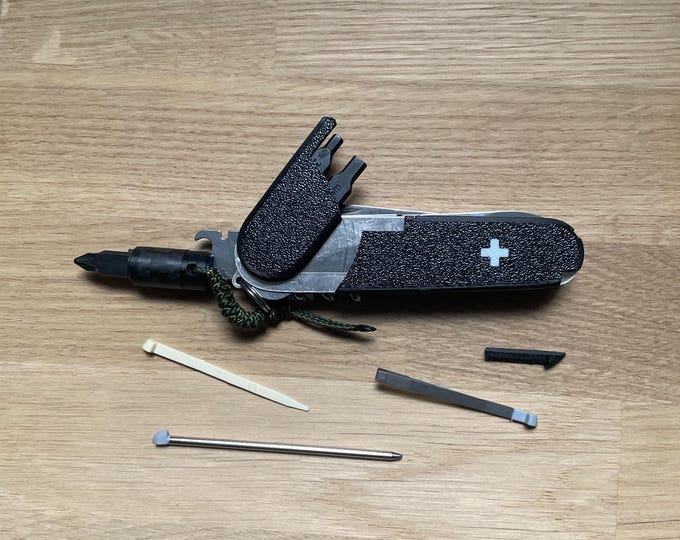 91mm SAK Scales With Leatherman Bit Storage and Driver - Etsy