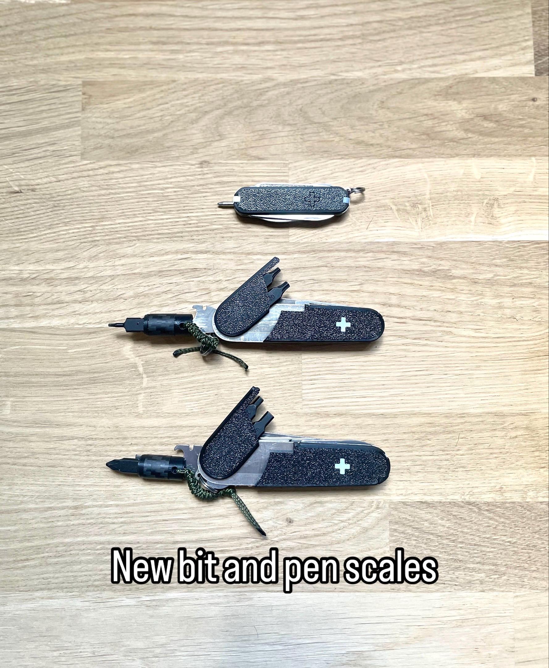 91mm SAK Scales With Leatherman Bit Storage and Driver - Etsy