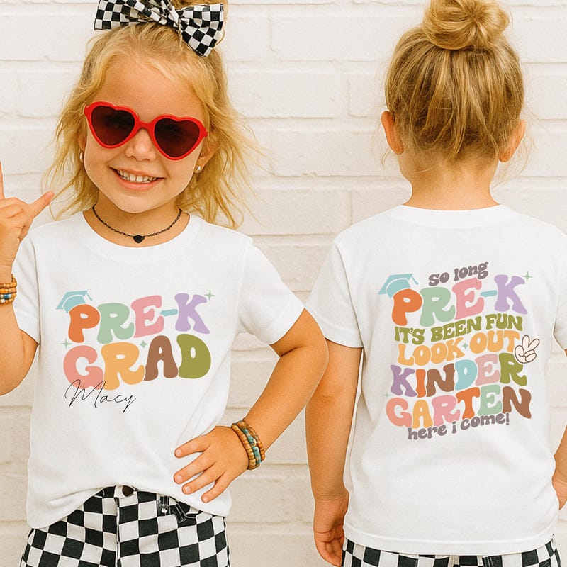 Personalized Pre K Tshirt - Etsy