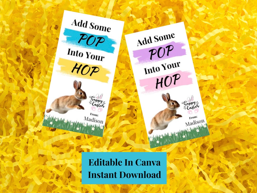 Editable Easter Classroom Gift Tags | Happy Easter Treat Tags | Instant ...