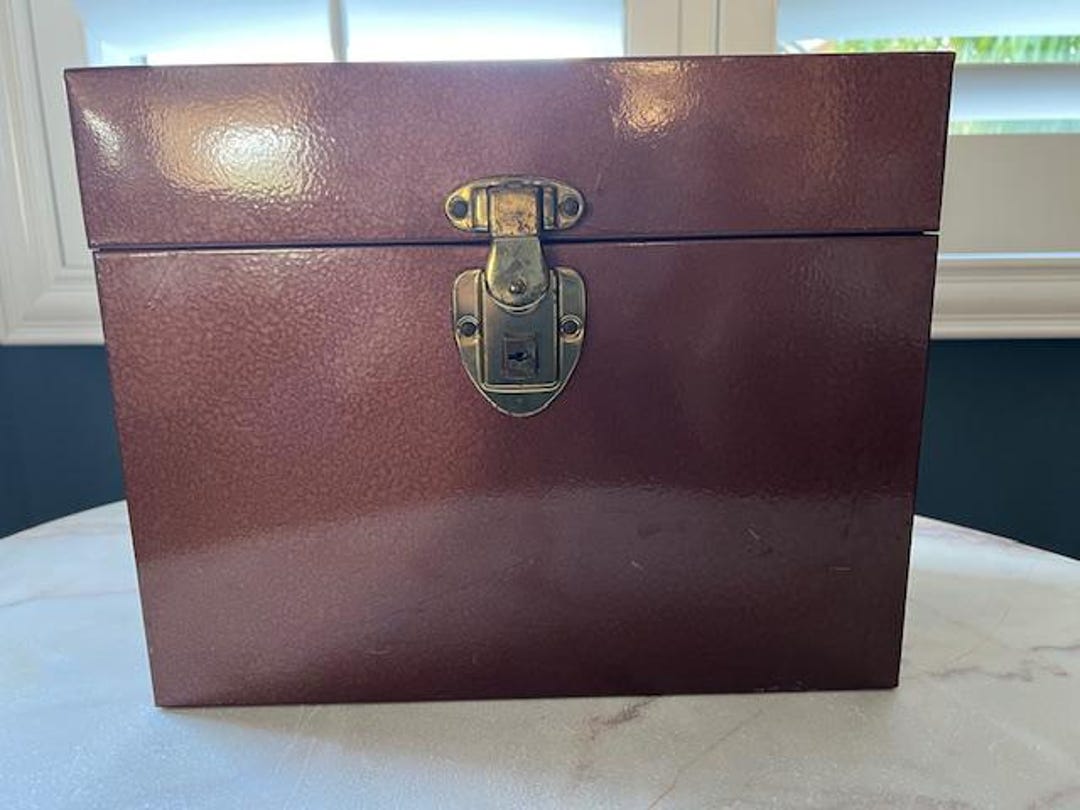 Vintage Excelsior Metal File Box - Etsy