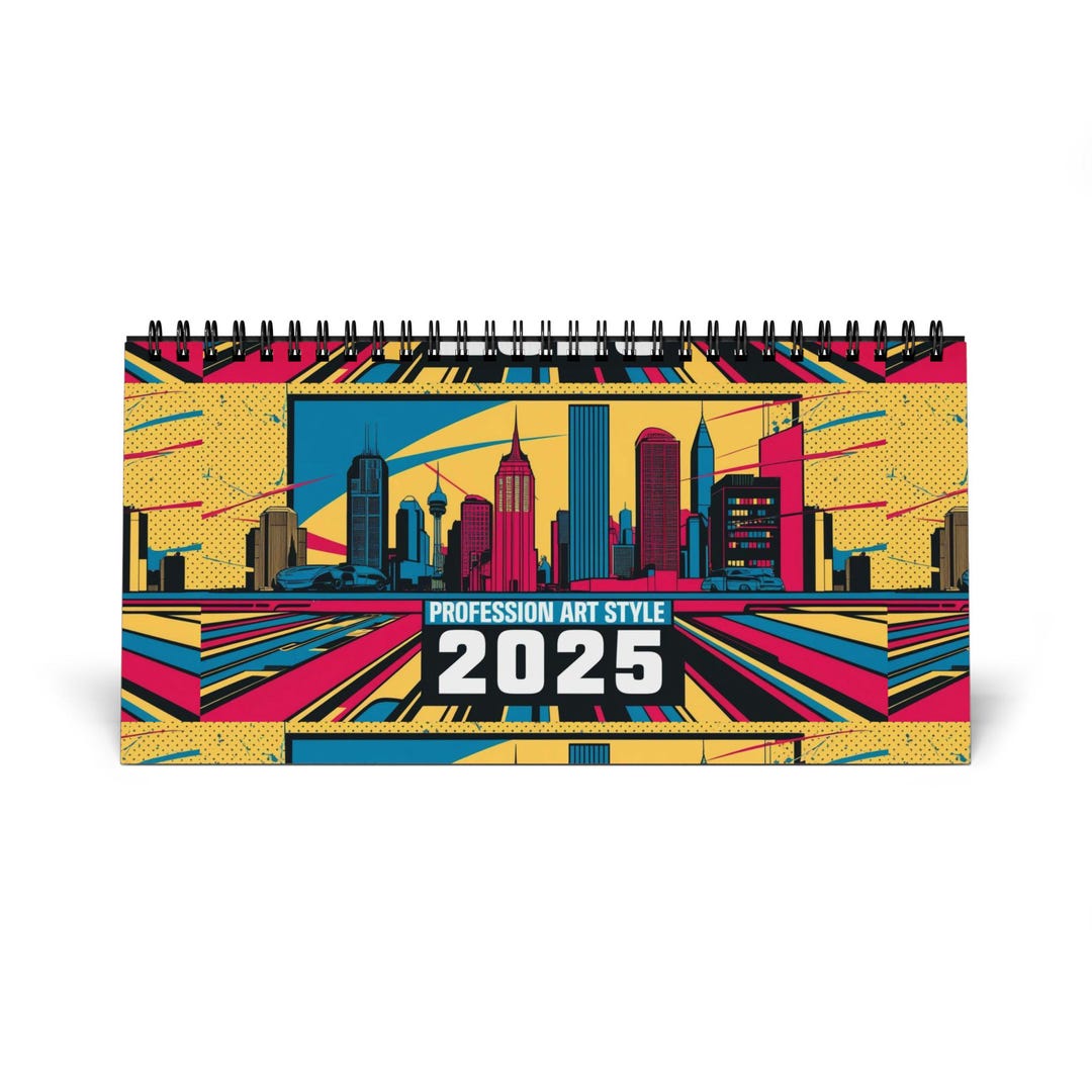 Pop Art Calendar 2025 Desktop Calendar, Wall Calendar, Yearly Planner ...