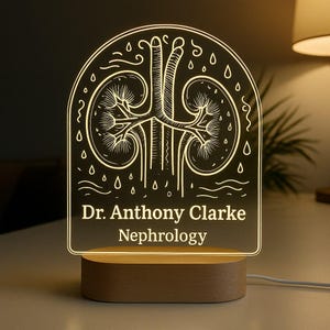 Hematologist Custom Night Light Personalized LED Gift With Engraved ...