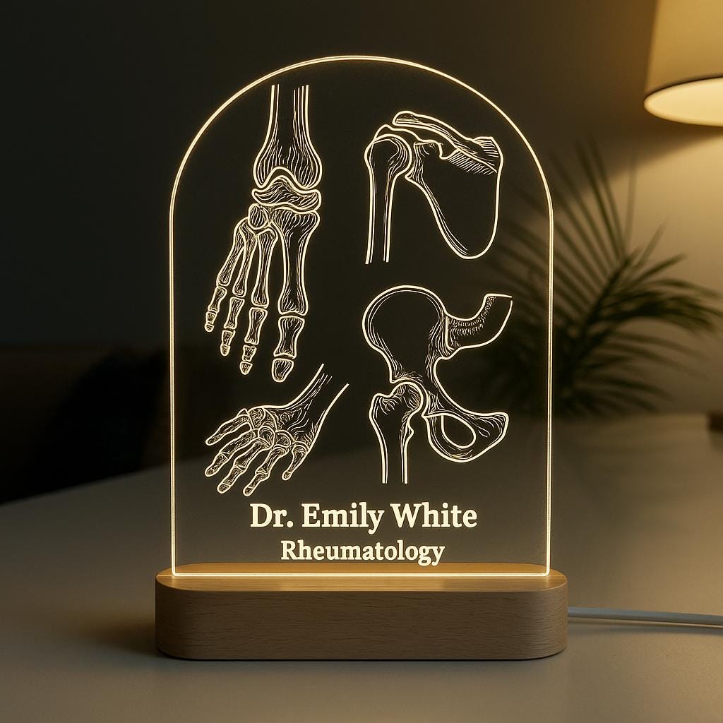 Dermatologist Custom Night Light Skin Doctor Personalized LED Gift With ...