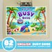 Toddler Busy Book Printable for 1 2 3 Years - Preschool Learning Binder ...