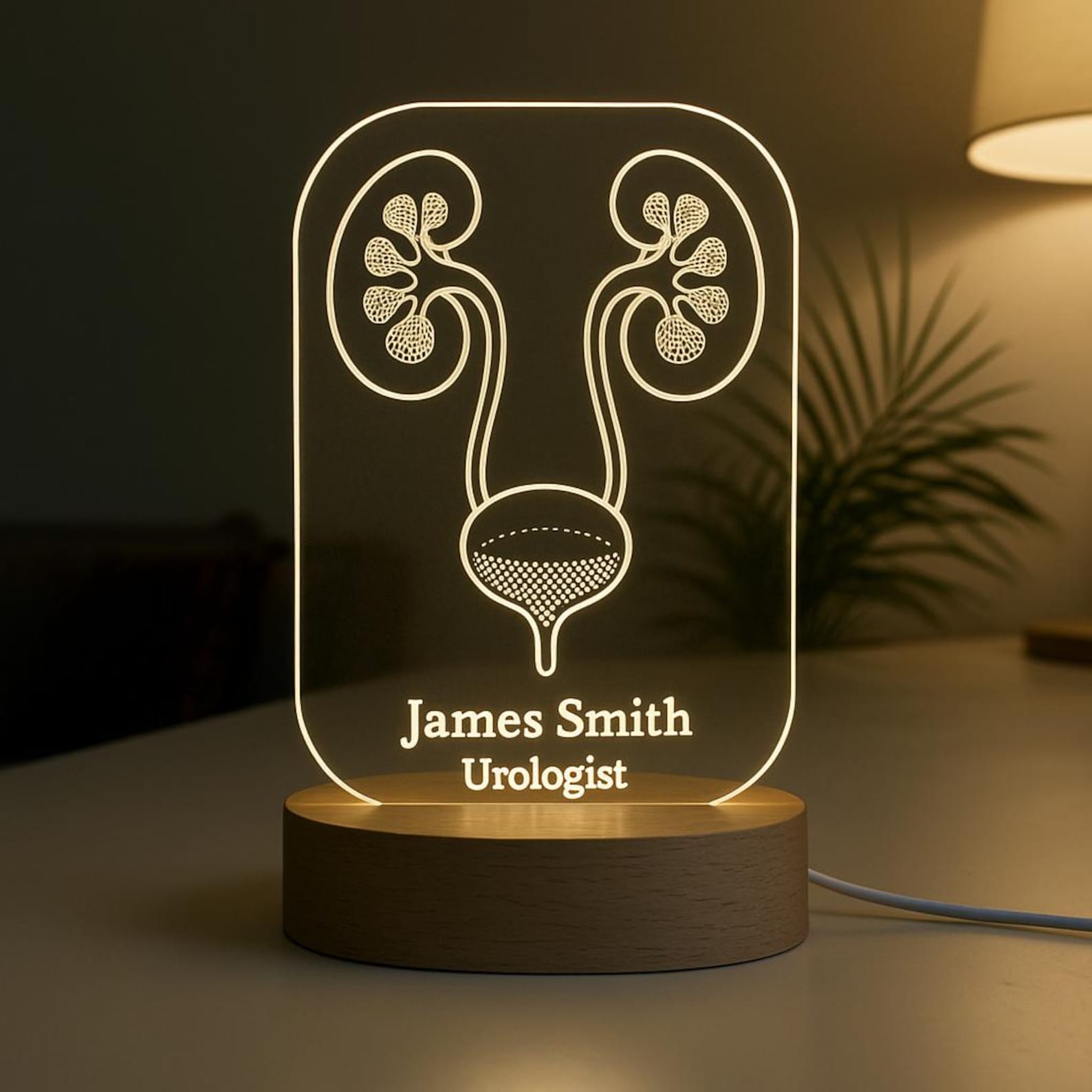 Custom Internal Medicine Night Light Personalized Acrylic LED Lamp With ...