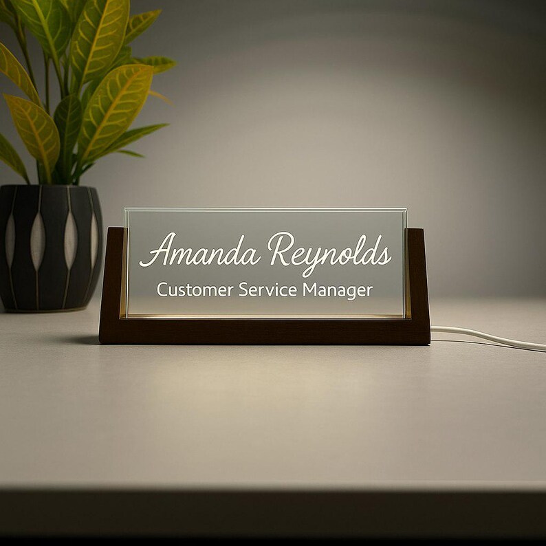 Custom Software Engineer Desk Name Plate Personalized Gift With Laser ...