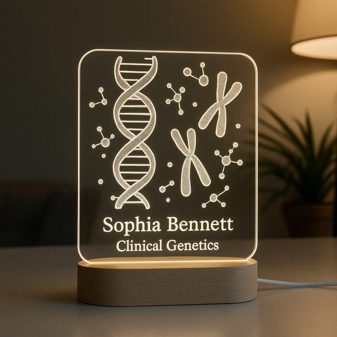 Clinical Geneticist Custom Night Light Personalized LED Gift With ...