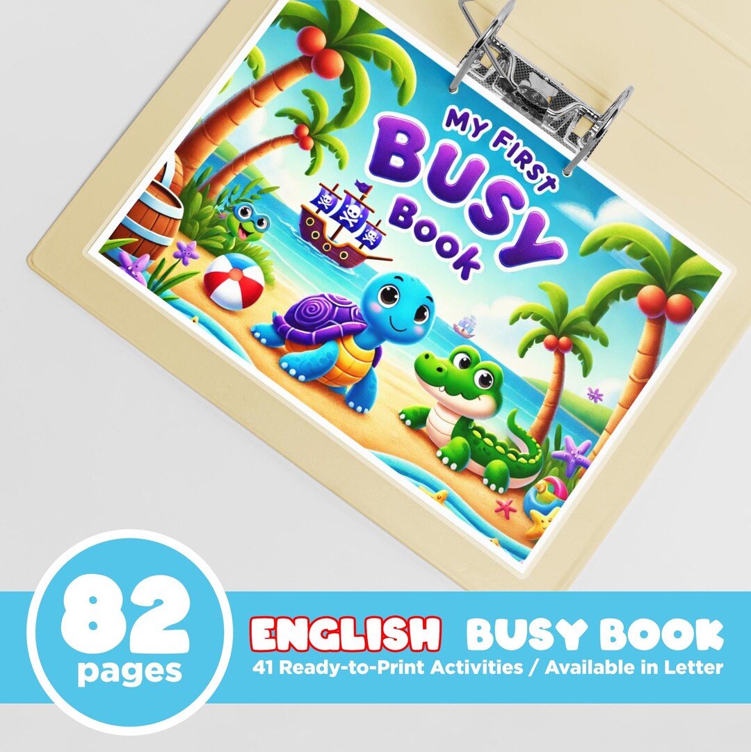 Printable Toddler Busy Book for Boys - Preschool Learning Binder ...