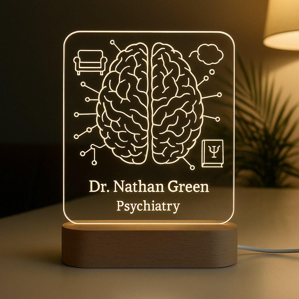 Anesthesiologist Custom Night Light Personalized Gift LED Base Laser ...
