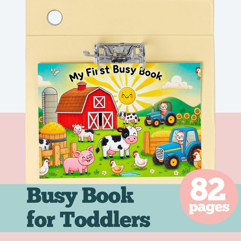 Toddler Busy Book Printable for Boys - Preschool Learning Binder ...