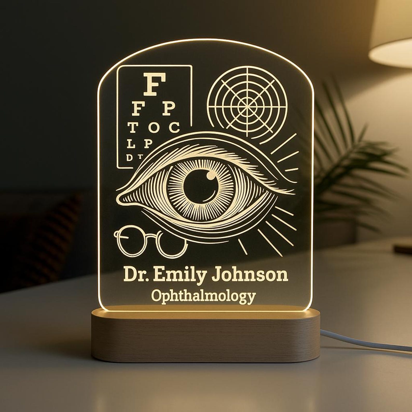 Dermatologist Custom Night Light Skin Doctor Personalized LED Gift With ...