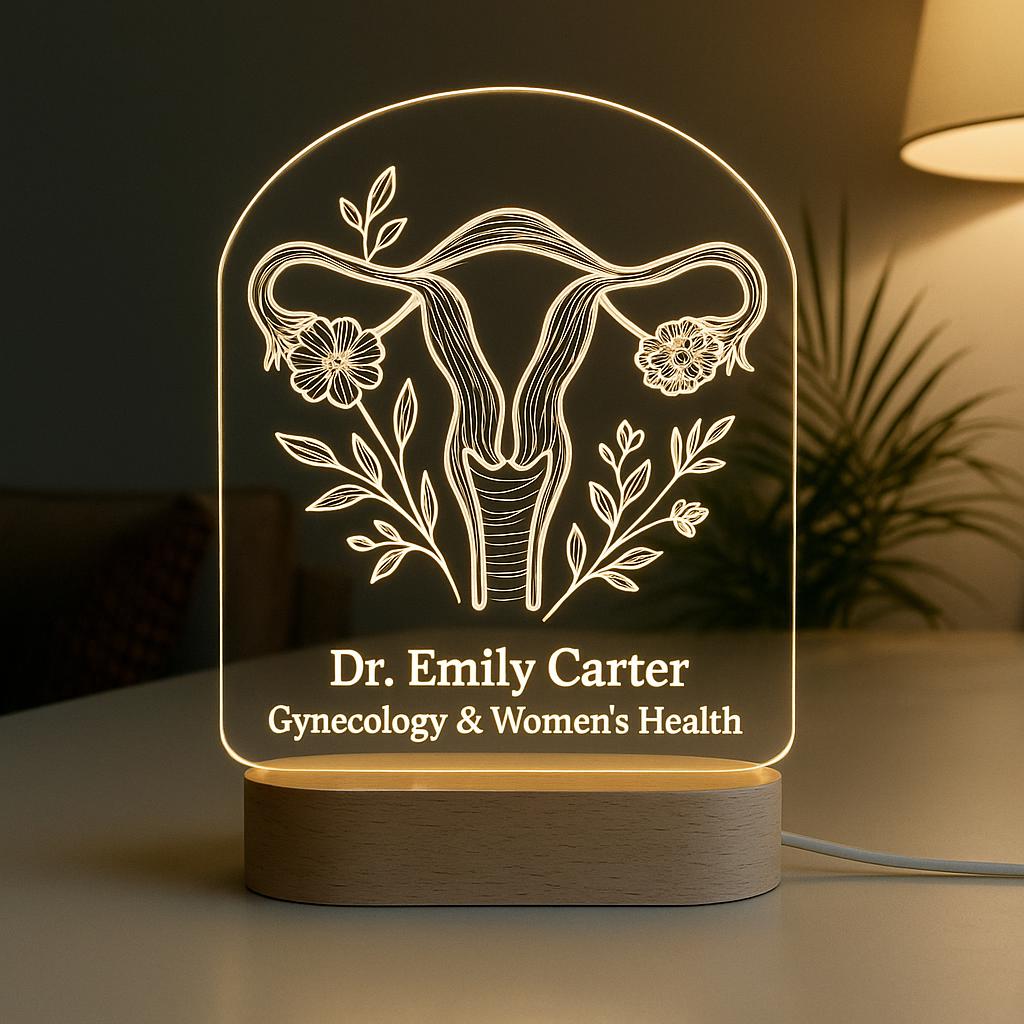 Custom Dermatologist Gift Night Light – Personalized LED Lamp With ...
