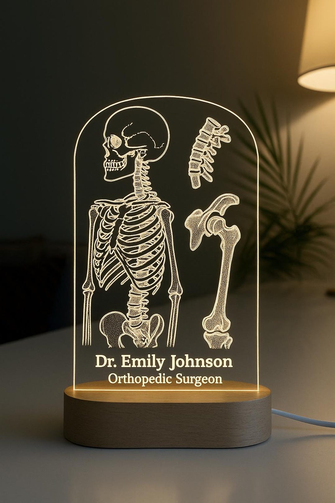 Orthopedic Surgeon Custom Night Light Personalized LED Gift for Doctors ...