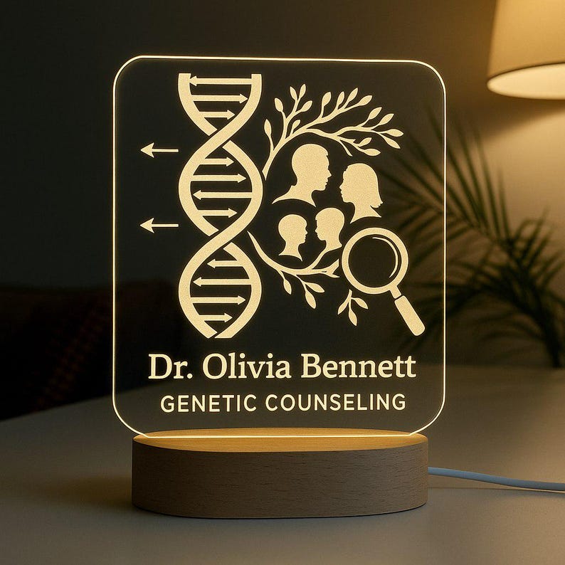 Nurse Anesthetist Custom Night Light Personalized Gift LED Wood Base ...