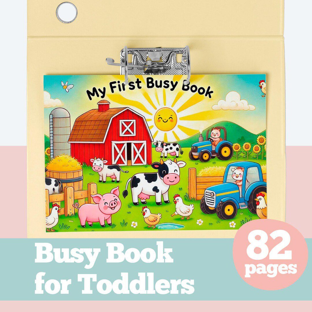 Toddler Busy Book Printable for Girls - Preschool Learning Binder ...