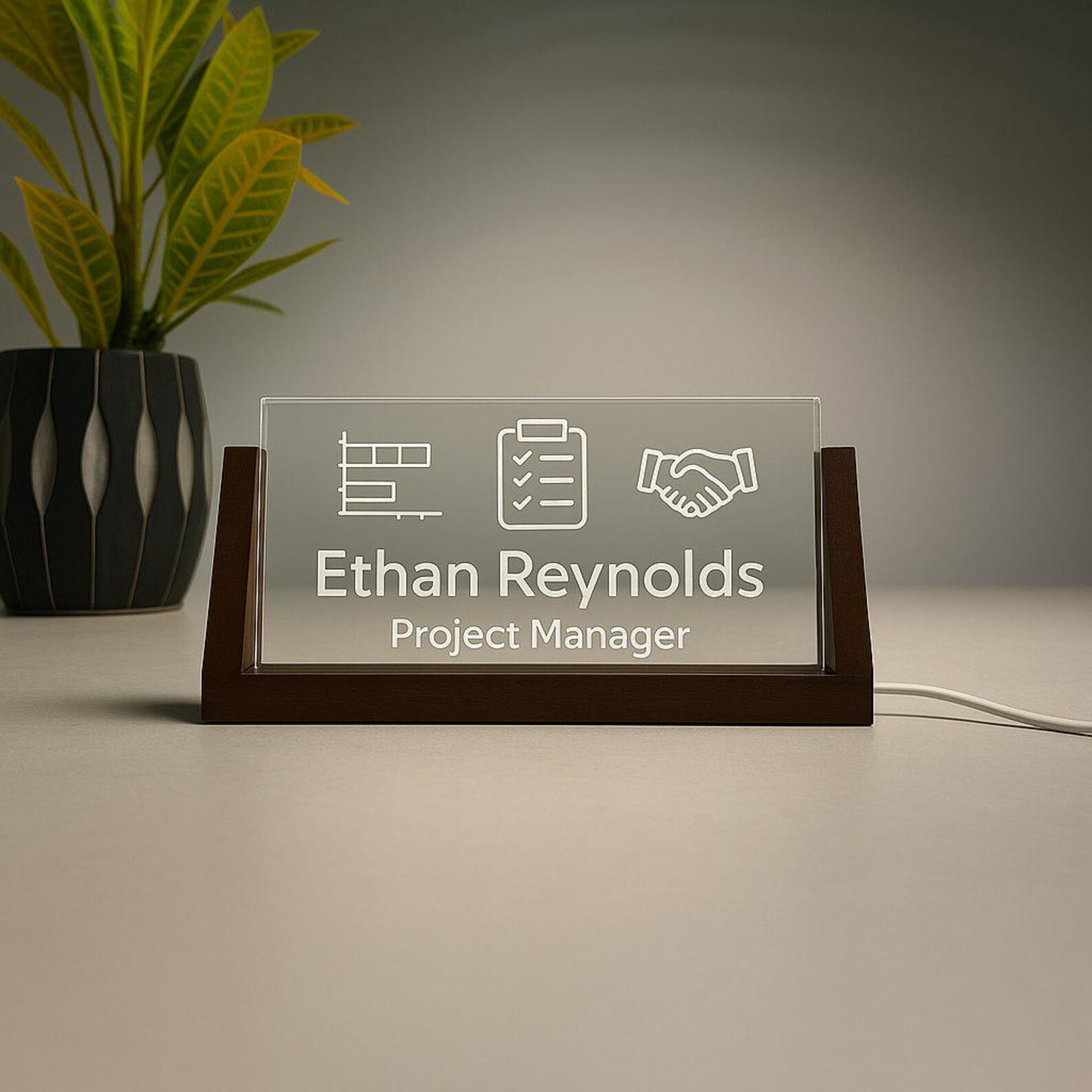 Custom Software Engineer Desk Name Plate Personalized Gift With Laser ...