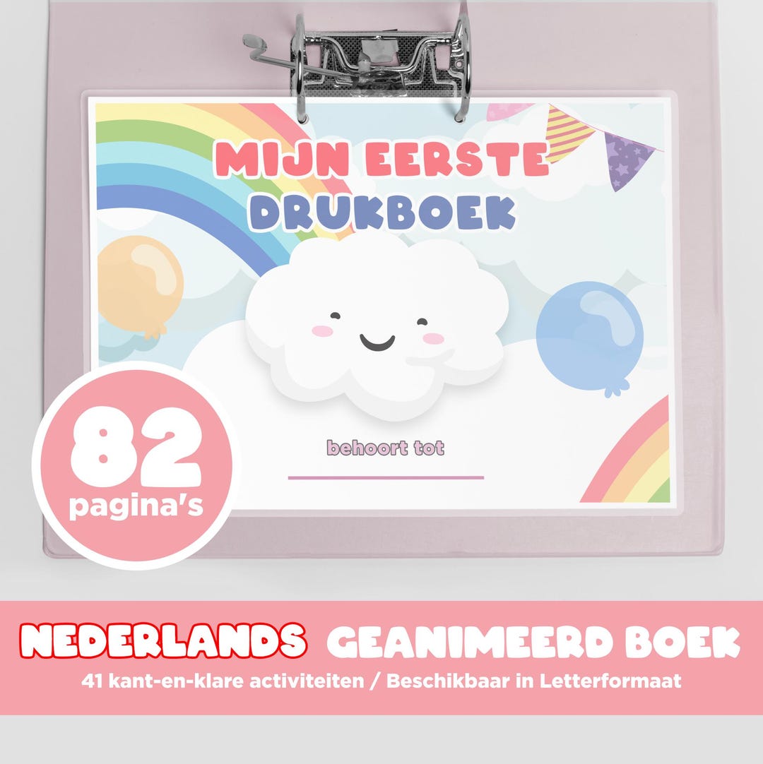 Dutch Toddler Busy Book Printable for Girls Preschool Learning Binder ...