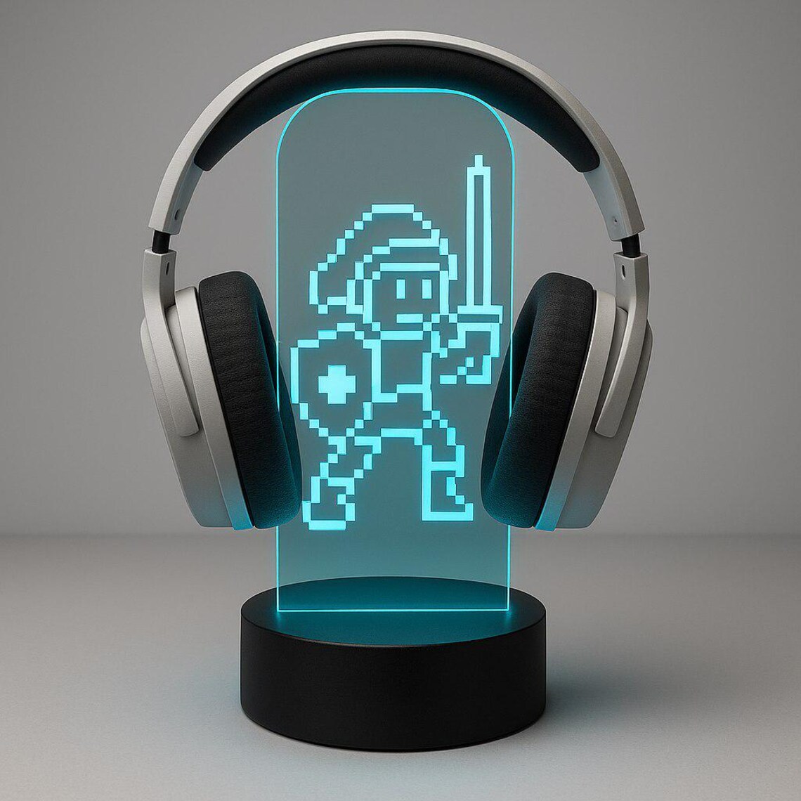 Custom LED Headphone Stand With Gamertag – Personalized Gaming Headset ...