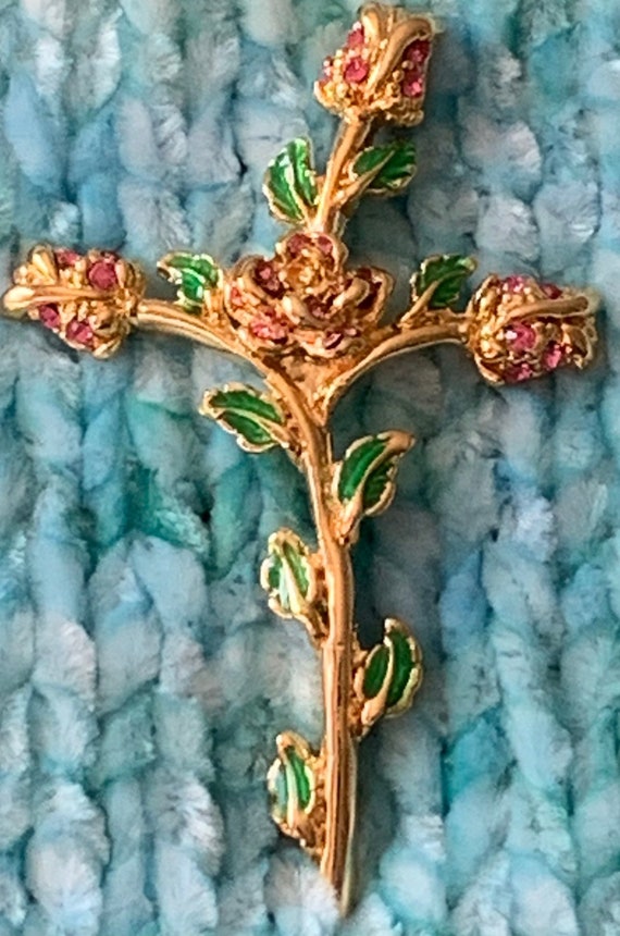 beautiful rose and cross - Gem