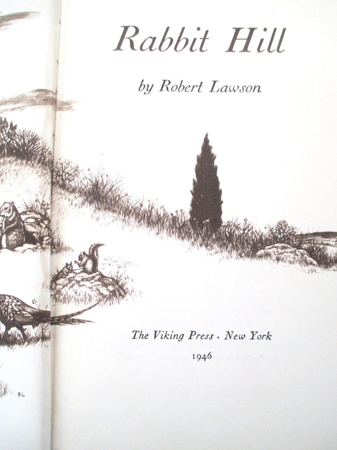 Book Rabbit Hill Robert Lawson 1946 Edition Newbery Medal | Etsy