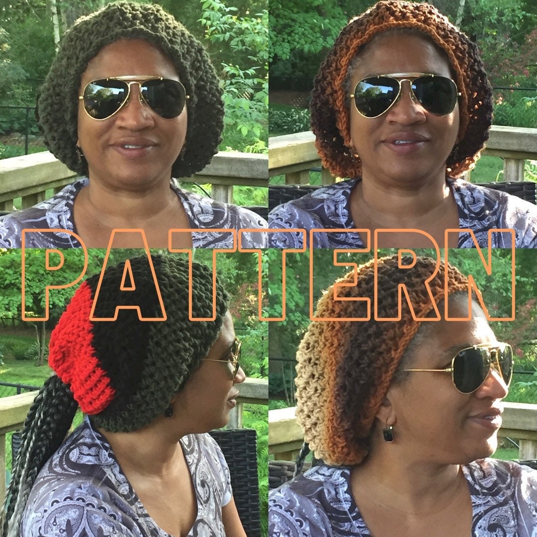 Knit Tam Dread Tube Hat Pattern Tutorial - Etsy Australia