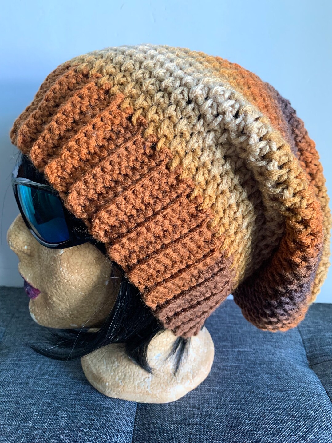 Crochet Slouch Hat Toque: Easy Beginner, PDF, Digital Download - Etsy
