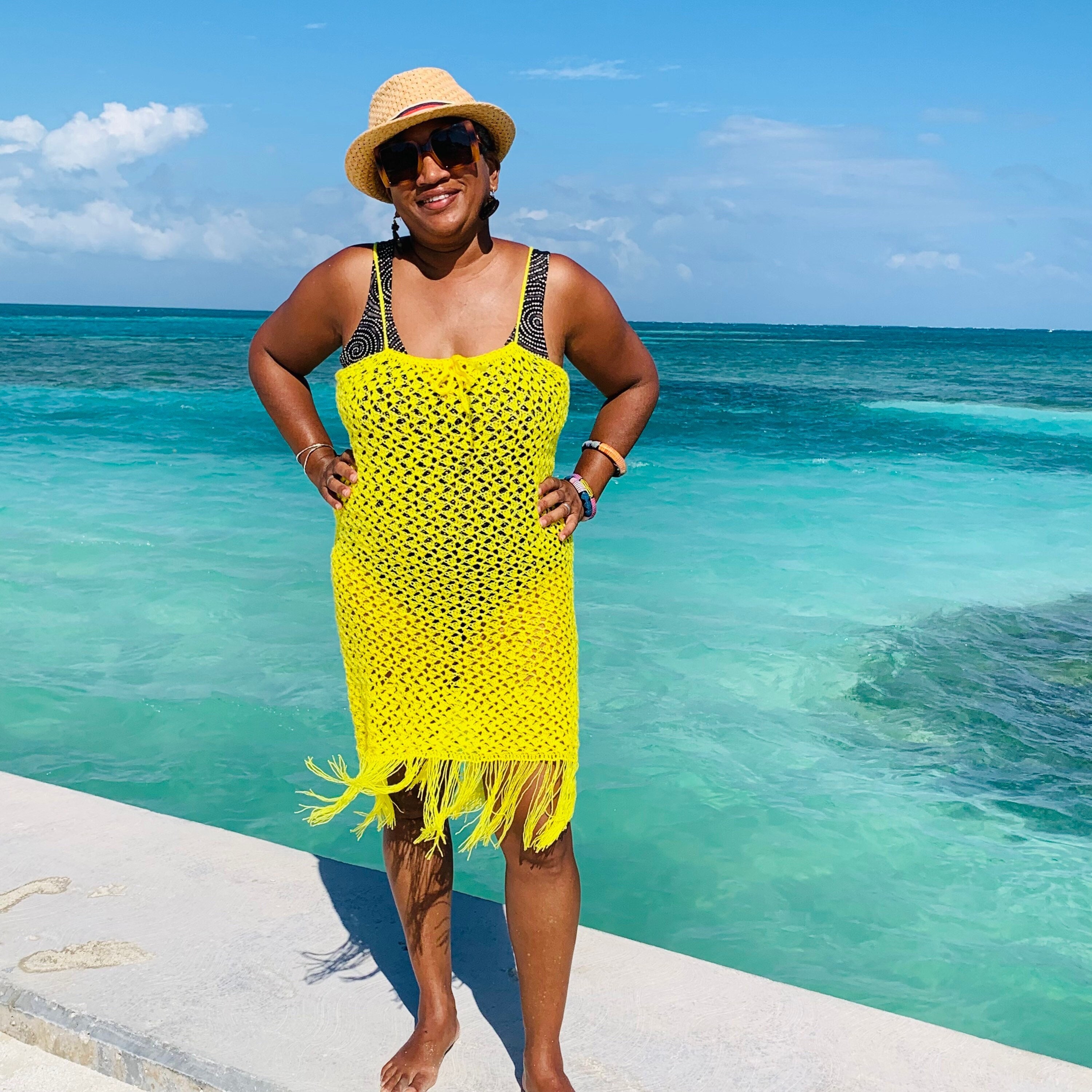 Crochet Dress Pattern Tutorial, Beach Dress, Shell Design, Easy ...
