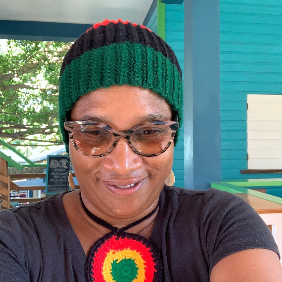 PATTERN, Crochet Ribbed Pan African Beanie Toque Hat, Crochet ...