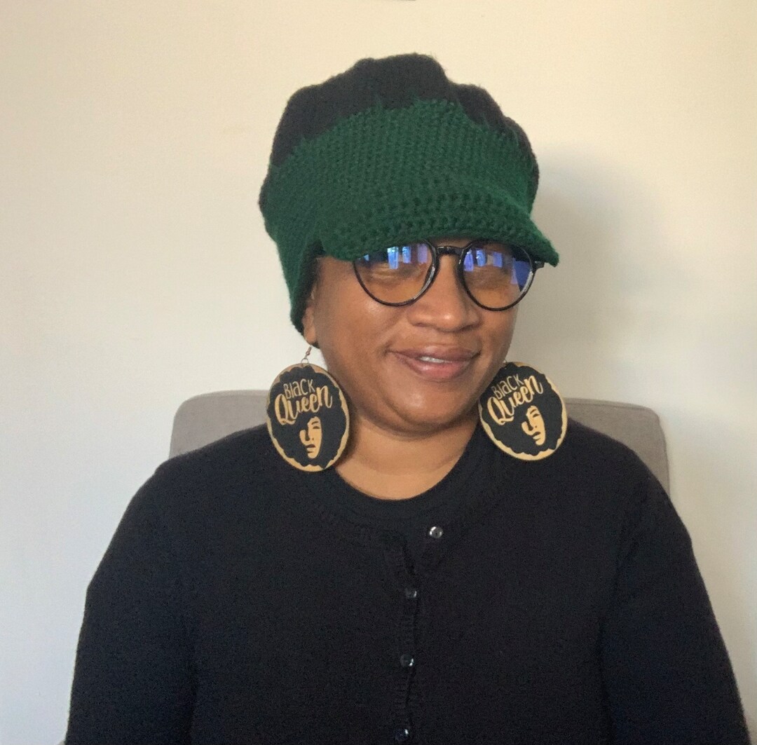 Crochet PATTERN, Crochet RBG Emancipation Newsboy Cap, Slouch, Pan ...