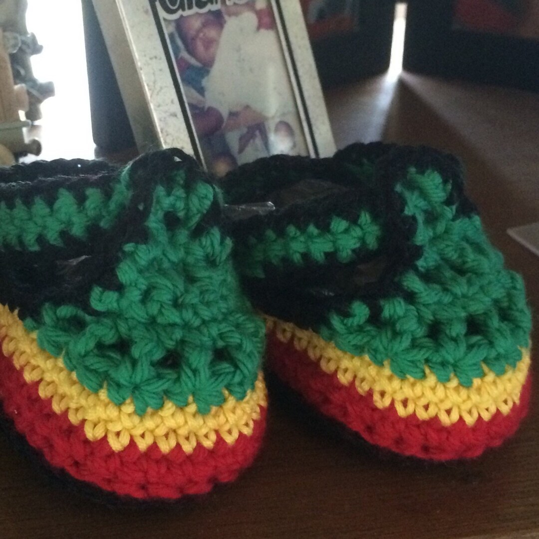 Crochet PATTERN, Crochet Baby Rasta Shoe Pattern Tutorial, 2 Sizes, PDF ...