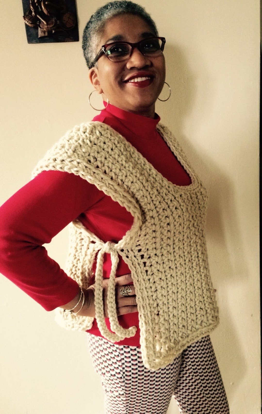 Crochet Bulky Chunky Vest PATTERN: Beginner-friendly PDF (digital ...