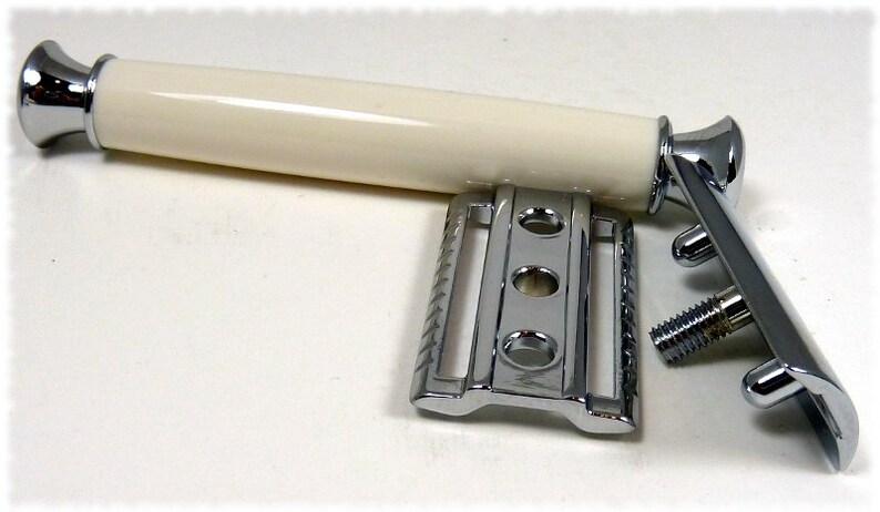 Standard Double Edge Safety Razor Shaving Set Alternate Ivory - Free ...