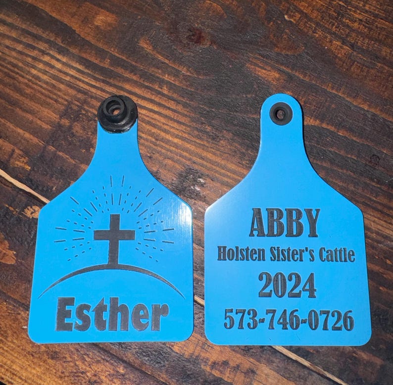 Custom Laser Engraved Ritchey Ear Tags - Etsy