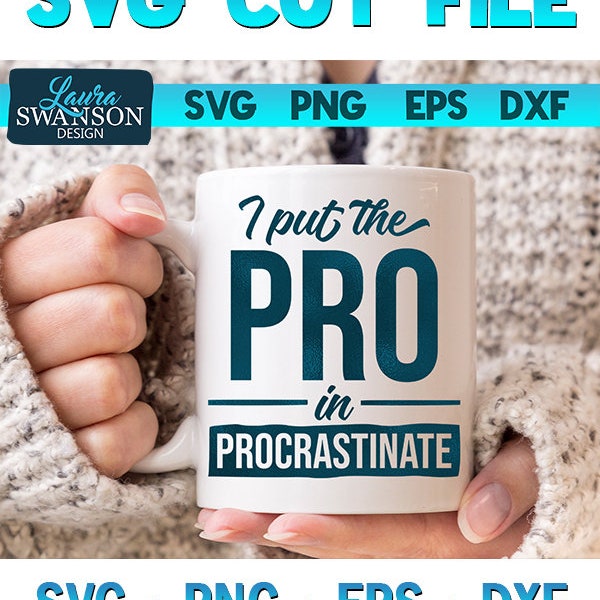 Procrastinate Svg - Etsy