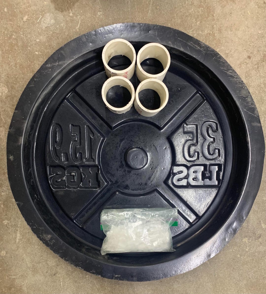 35 LB WEIGHTLIFTING Mold, Concrete Mold, Molds, Concrete, Cement ...