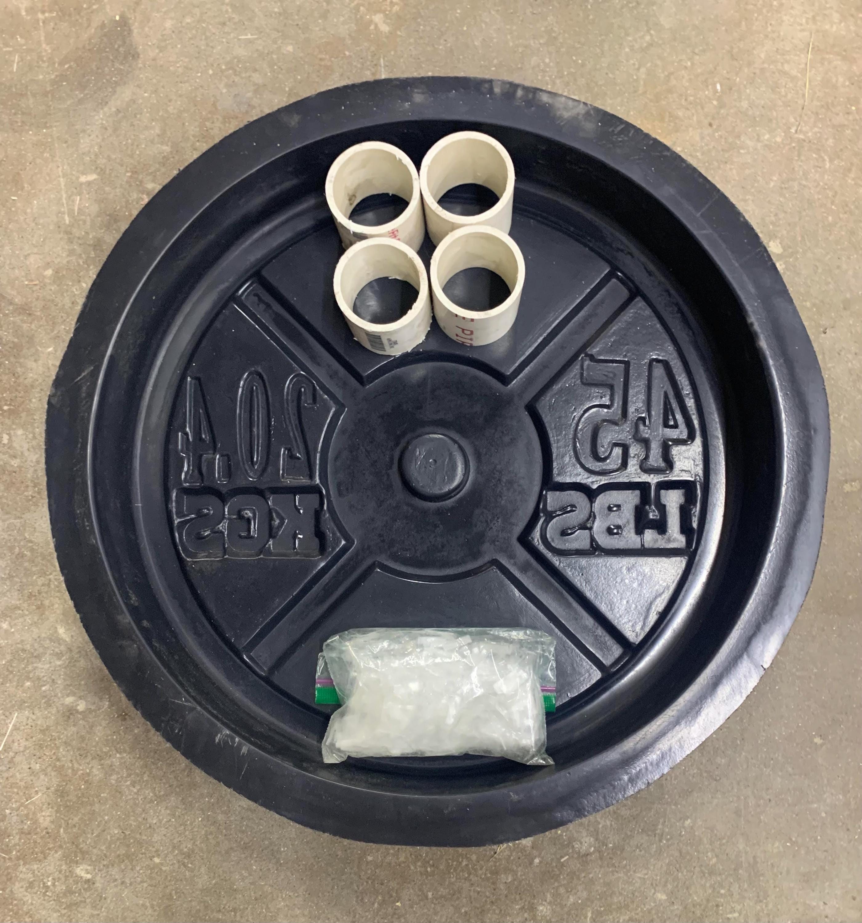 45 LB WEIGHTLIFTING Mold, Concrete Mold, Molds, Concrete, Cement ...