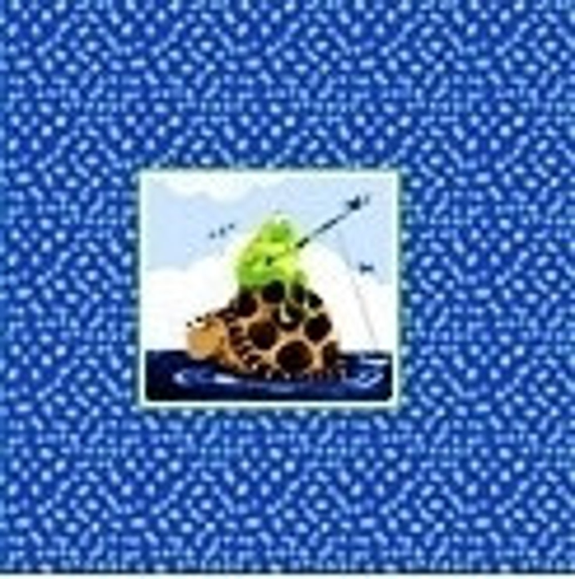 PAUL the Frog and SHELDON the Turtle - 100% Cotton Print Fabric ...