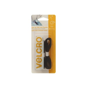 VELCRO® Sew on Soft and Flexible 30"x5/8" White or Black; Sleek & Thin ...