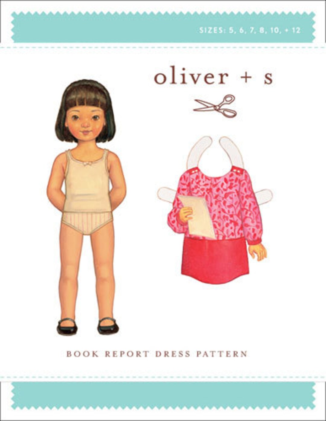 Oliver + S ~ BOOK REPORT DRESS Pattern ~ Multi-sized Sewing Pattern for ...