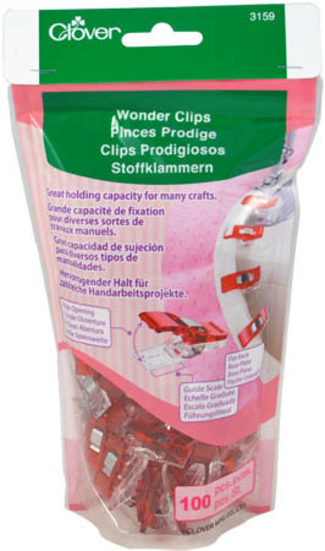 WONDER CLIPS ~ 100 Pieces ~ Craft and Fabric Clips ~ Clover 3159 - Etsy