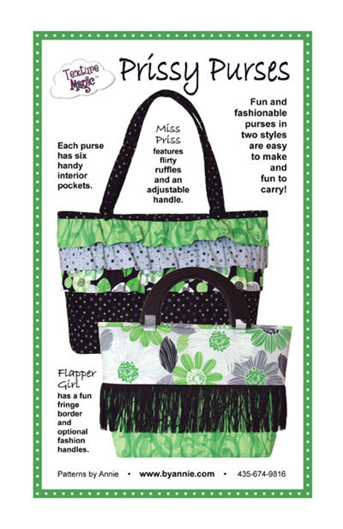 PRISSY PURSES Sewing Pattern for a Fashionable Purse Fun | Etsy