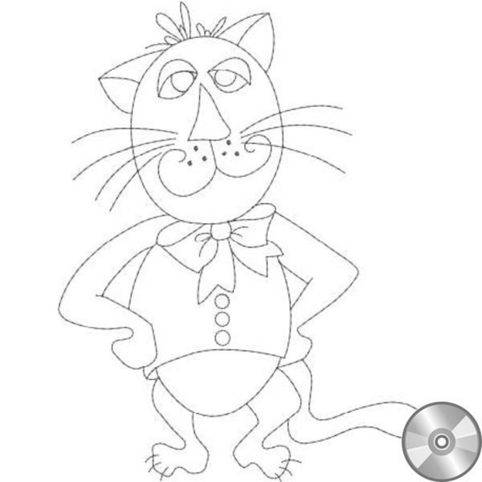 ABC Cats N-Z ~ Machine Embroidery CD ~ Machine Embroidery Collection of ...