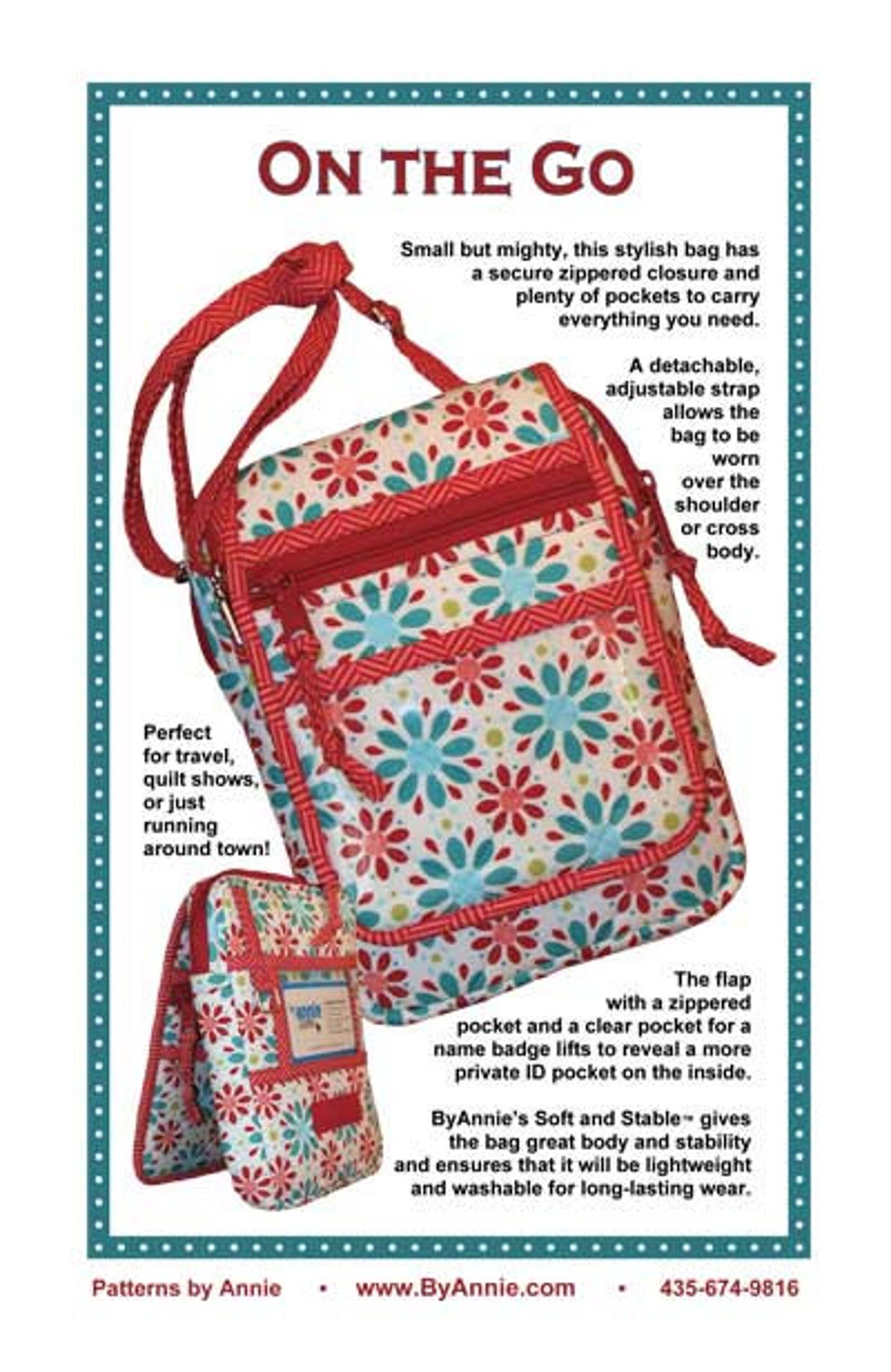 ON THE GO Sewing Pattern for a Stylish Bag From Patterns - Etsy