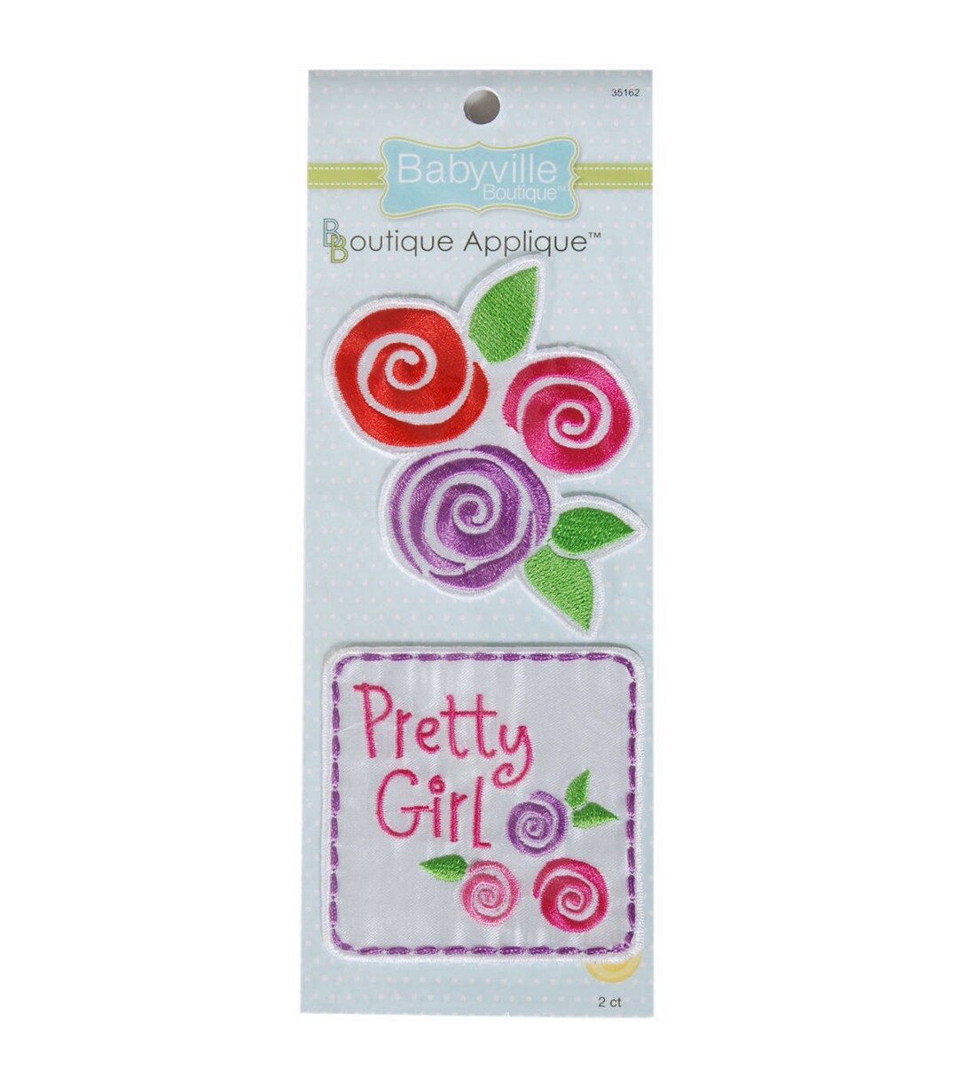 PRETTY GIRL Appliqué Set ~ 2 Designs per Package ~ Appliqués 2" X 3 ...