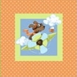 ZIG, the Flying Ace Dog 100% Cotton Fabric Pillow PANEL 15 X 44 by ...