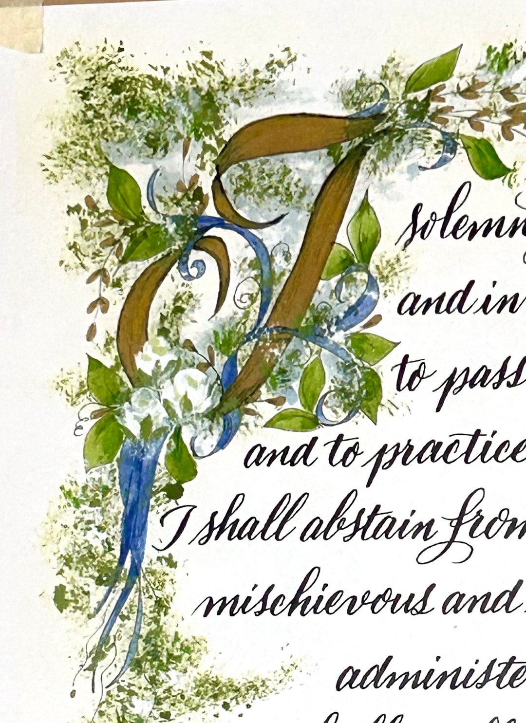 Grad Gift for Nurse/rn Gift/nurses Pledge/nightingale Pledge/nurses ...