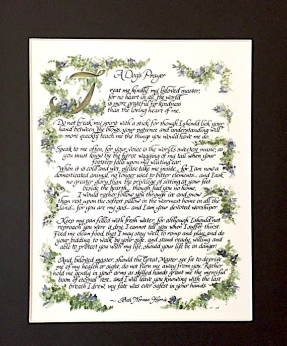 A Dogs Prayer/gift for Vet/veterinarian/puppy | Etsy